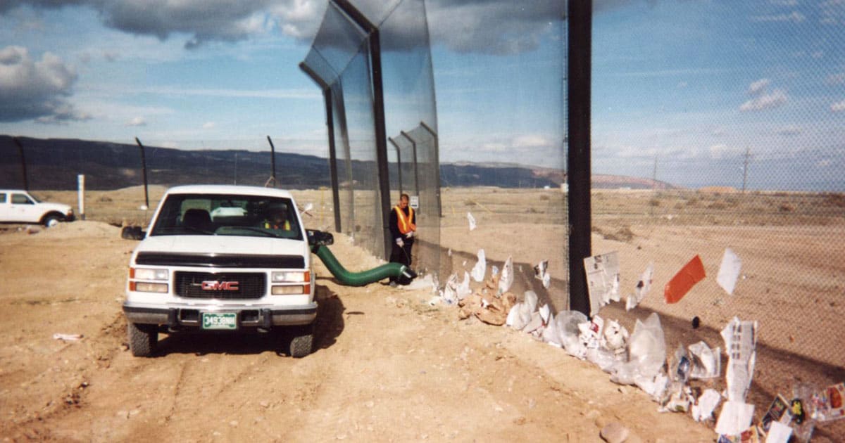 Debris Containment Netting for Transfer Stations & Recycling Facilities